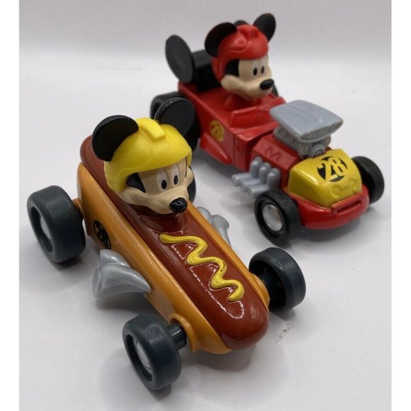 Mattel | Toys | Mickey Mouse Mattel Disney Cars Red Roadster Race Car ...